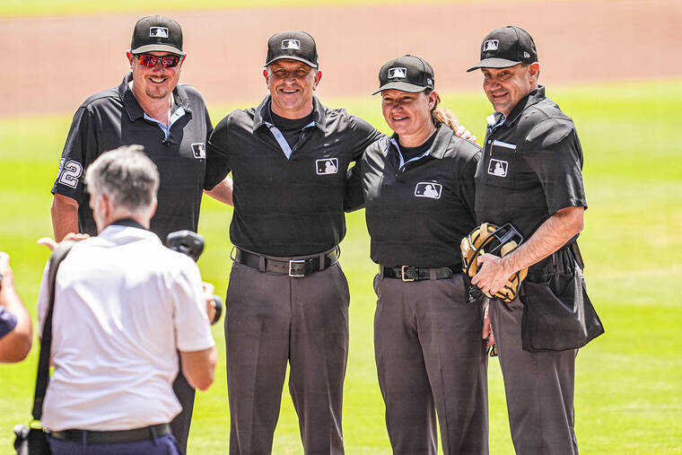 Jen Pawol makes history as first female MLB umpire, but there’s more ...